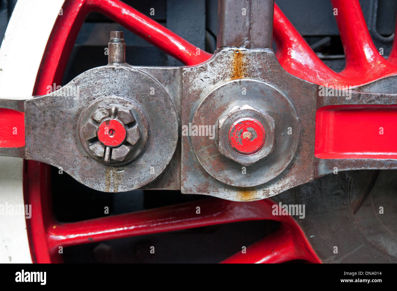 Driving wheels of the Chinese Government Railways Steam Locomotive 4-8 ...