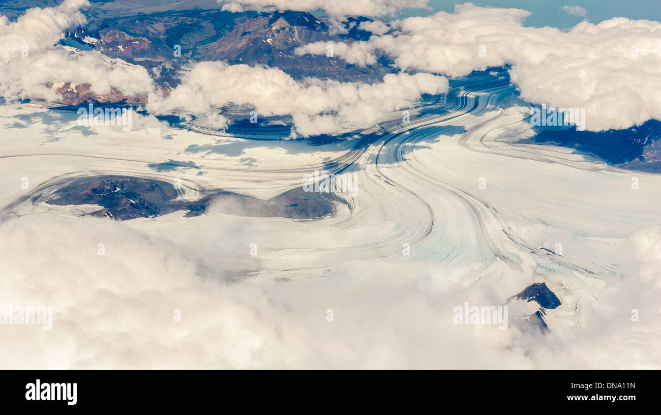 Southern ice field glacier from above, Argentina Stock Photo - Alamy