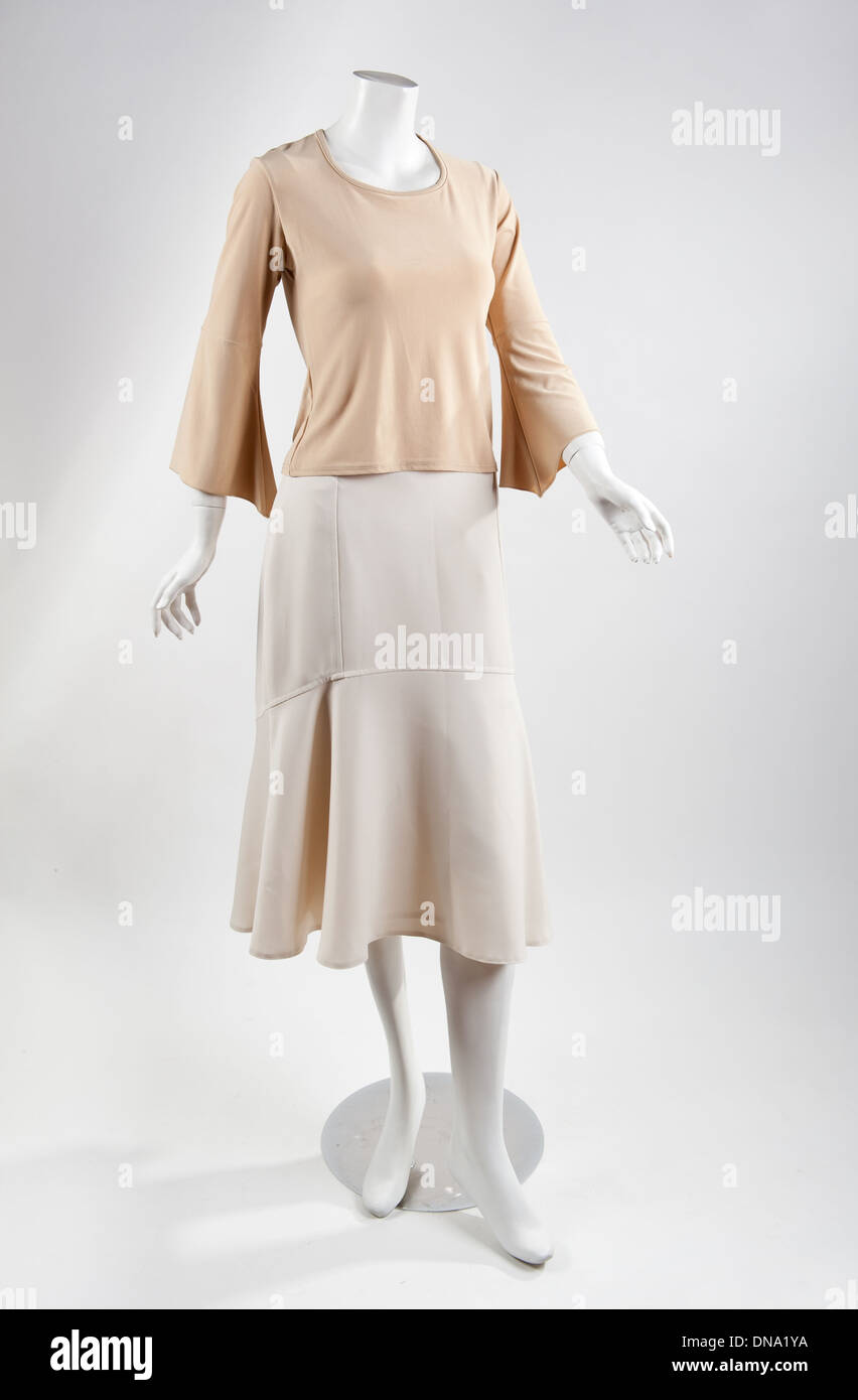 Plaster clothed mannequin of woman Stock Photo - Alamy