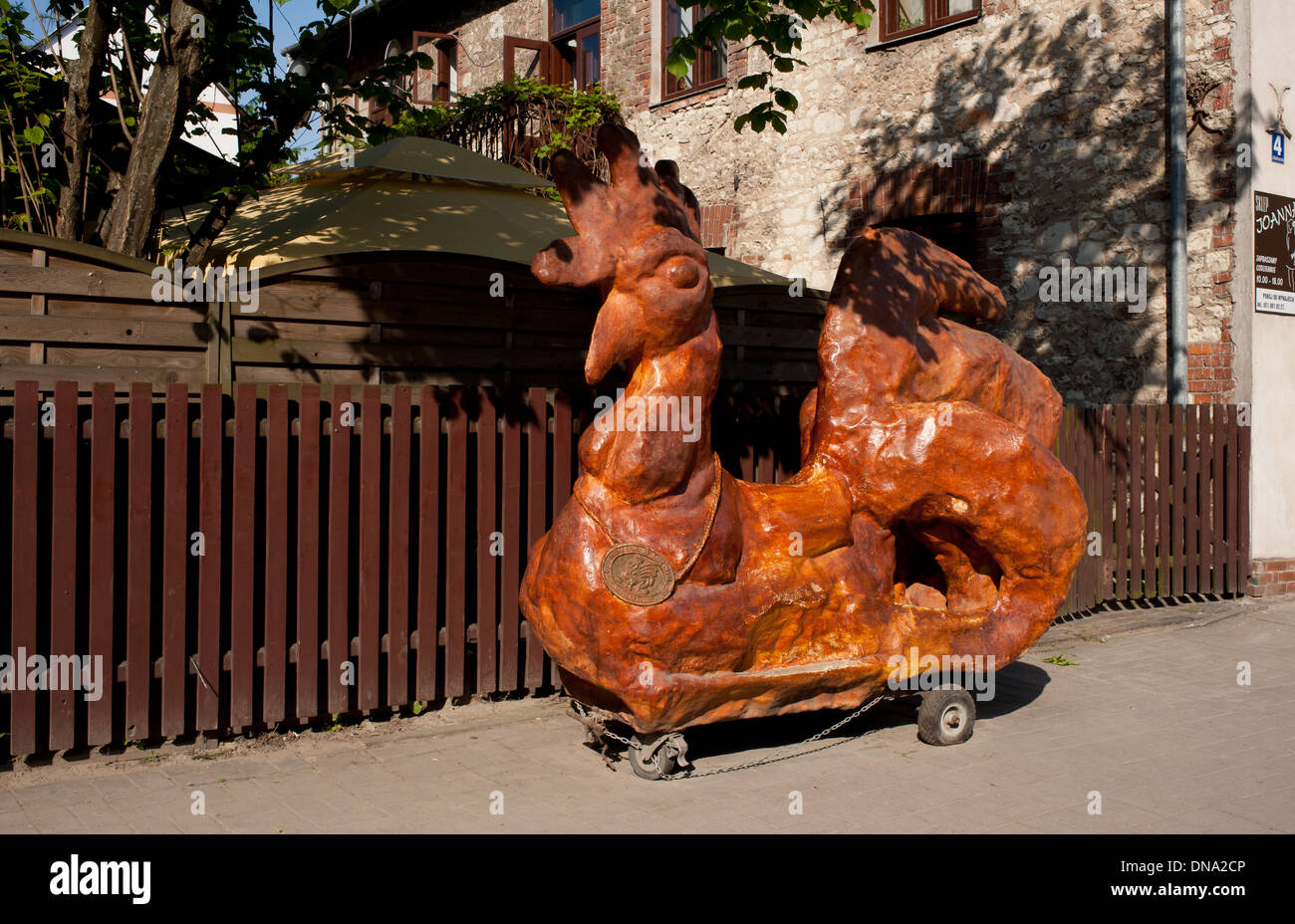 Legendary rooster in Kazimierz Dolny Stock Photo - Alamy