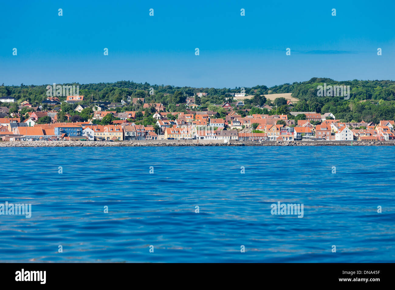 Landmark and sightseeing. Big Tower in fort island Christiansoe ...