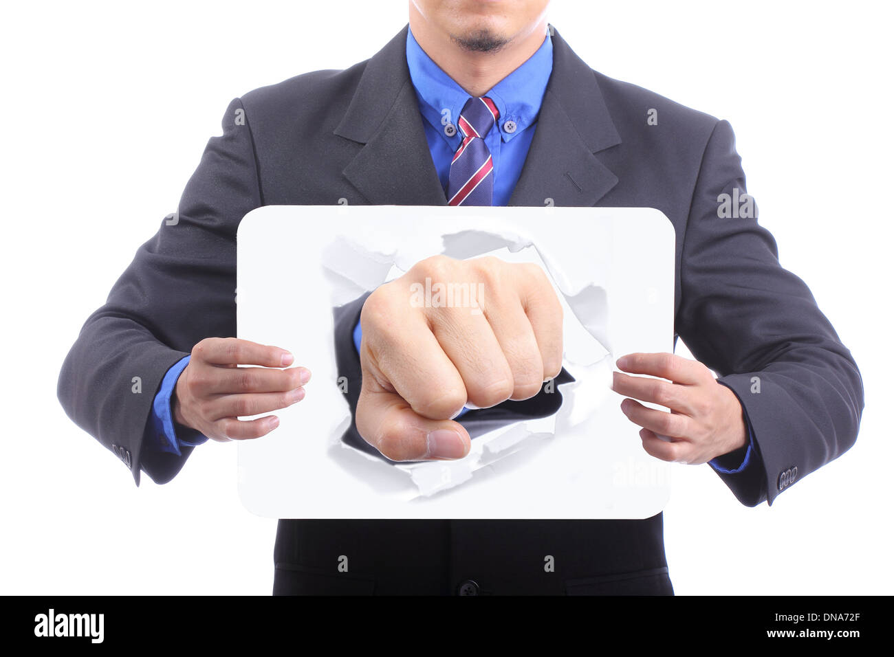 Fist punching through wall hi-res stock photography and images - Alamy