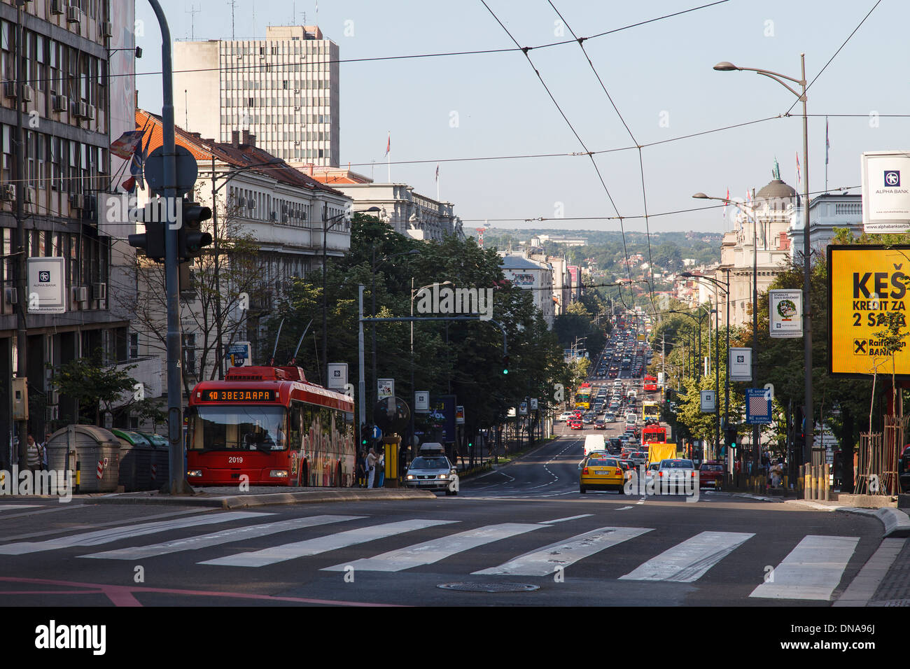 Street, Belgrade, Serbia Stock Photo - Alamy