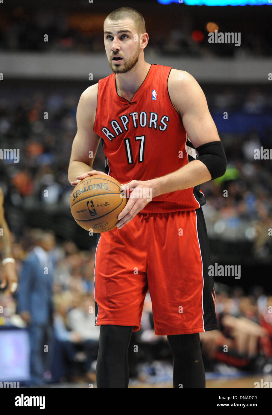 Dallas, Texas, USA. 20th Dec 2013. Toronto Raptors center Jonas ...
