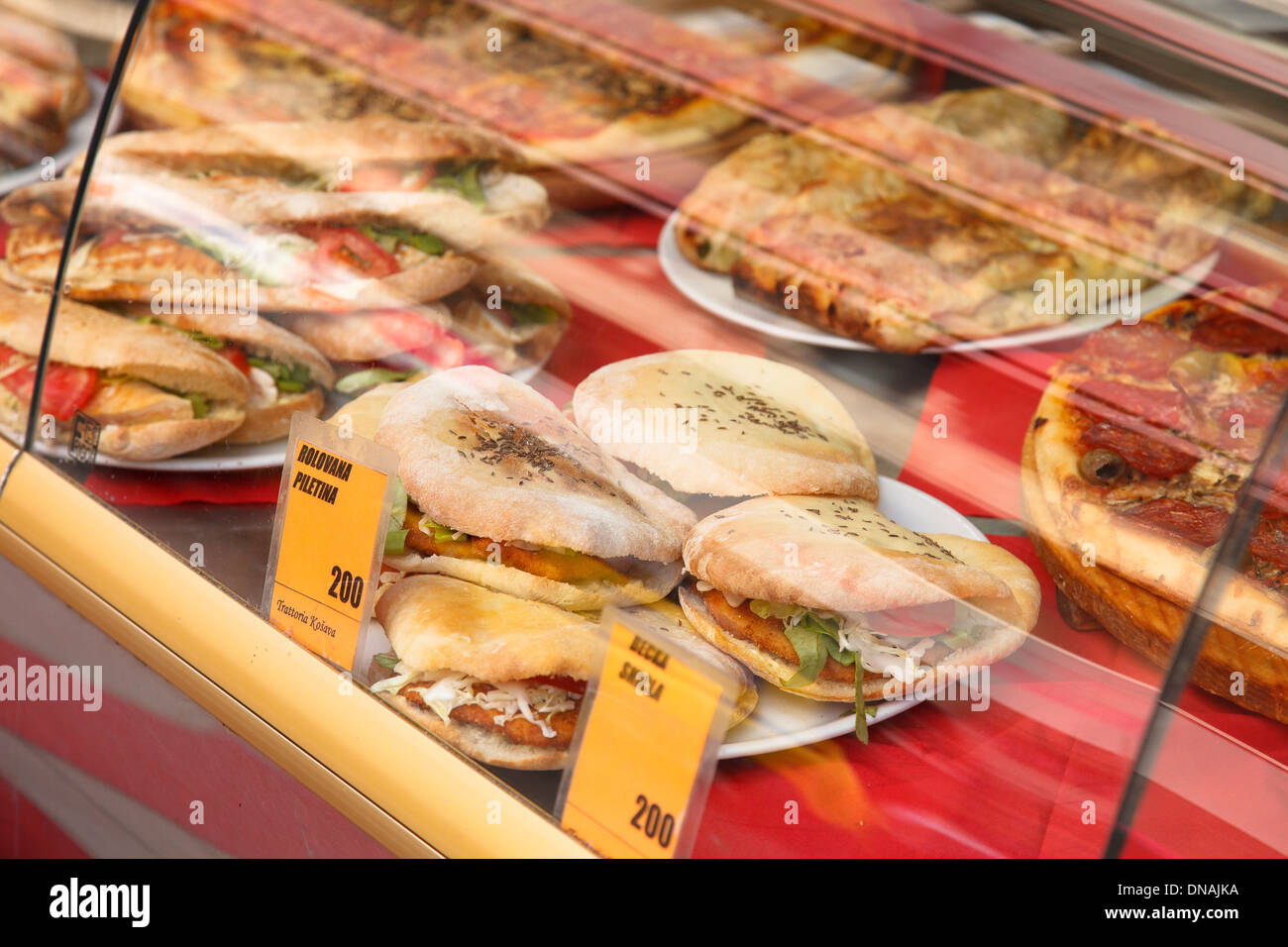 Fast food, sandwich, Belgrade, Serbia Stock Photo - Alamy