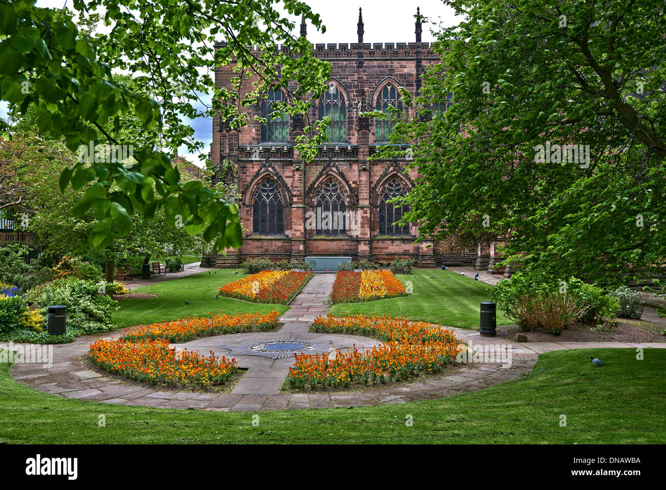 Since 1541 the seat of the bishop of chester hi-res stock photography ...