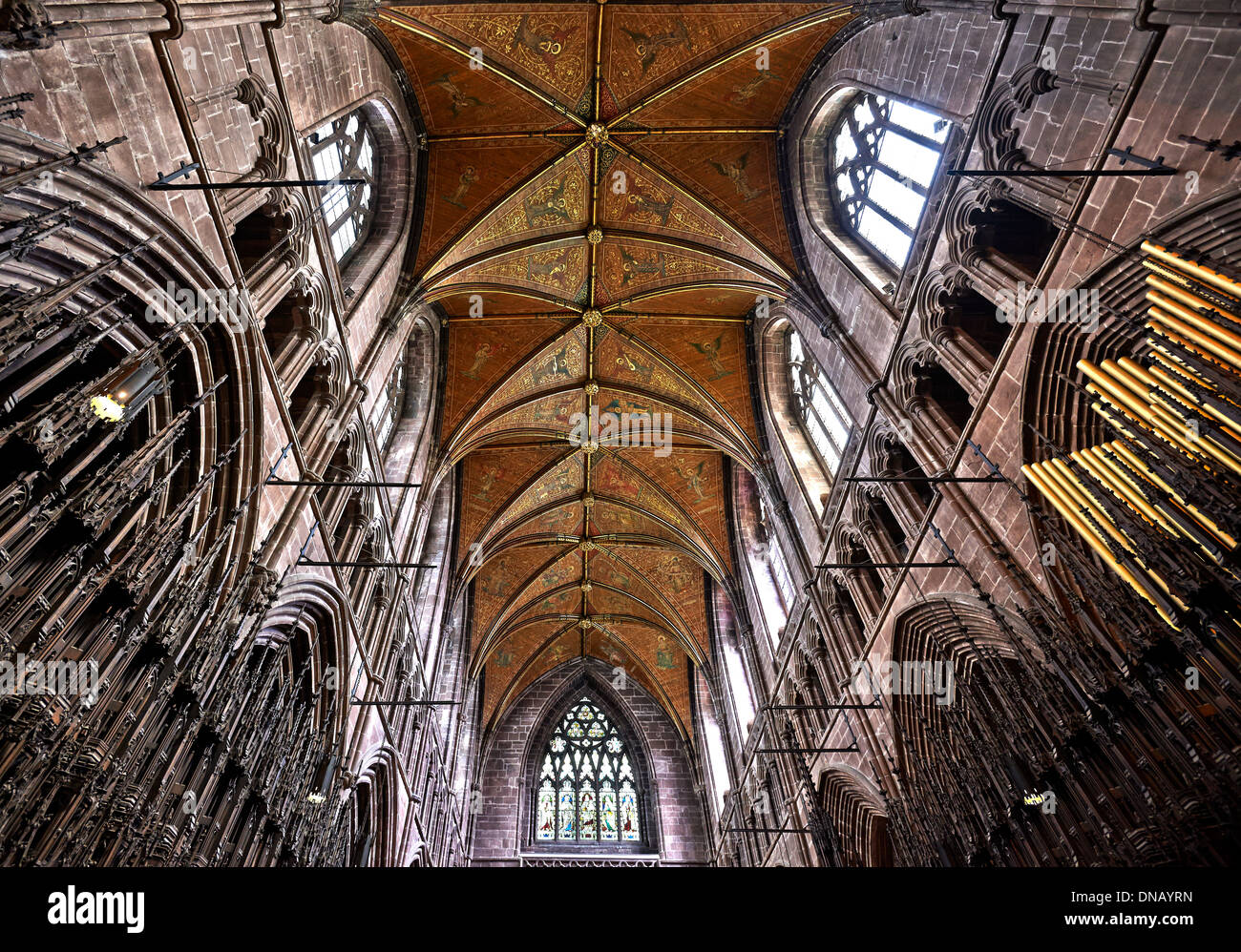 Since 1541 the seat of the bishop of chester hi-res stock photography ...