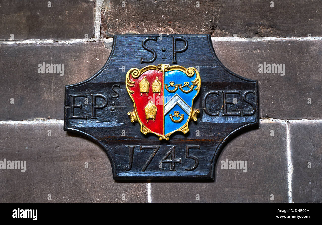 Since 1541 the seat of the bishop of chester hi-res stock photography ...