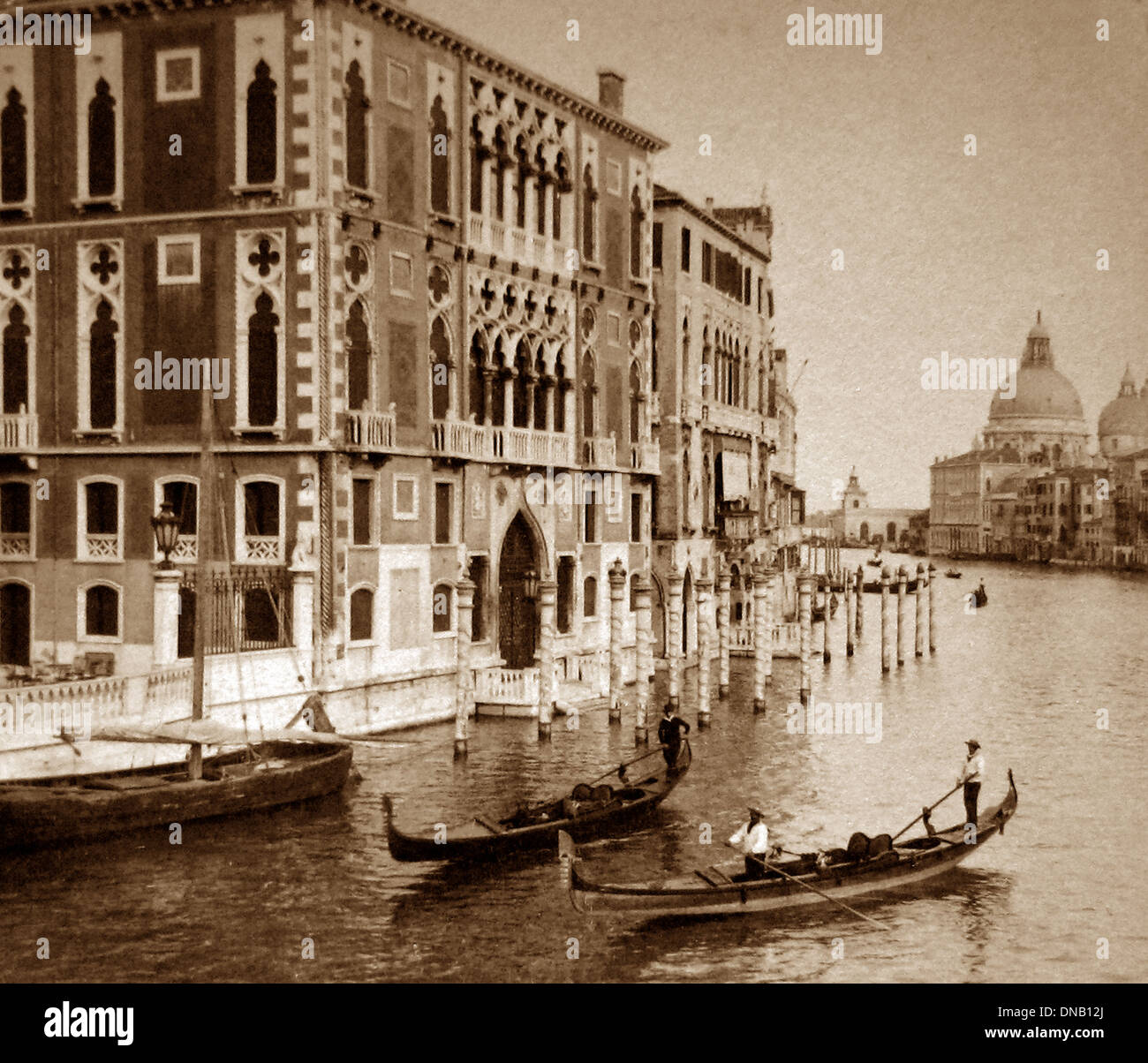 Italy Venice Grand Canal pre-1900 Stock Photo - Alamy