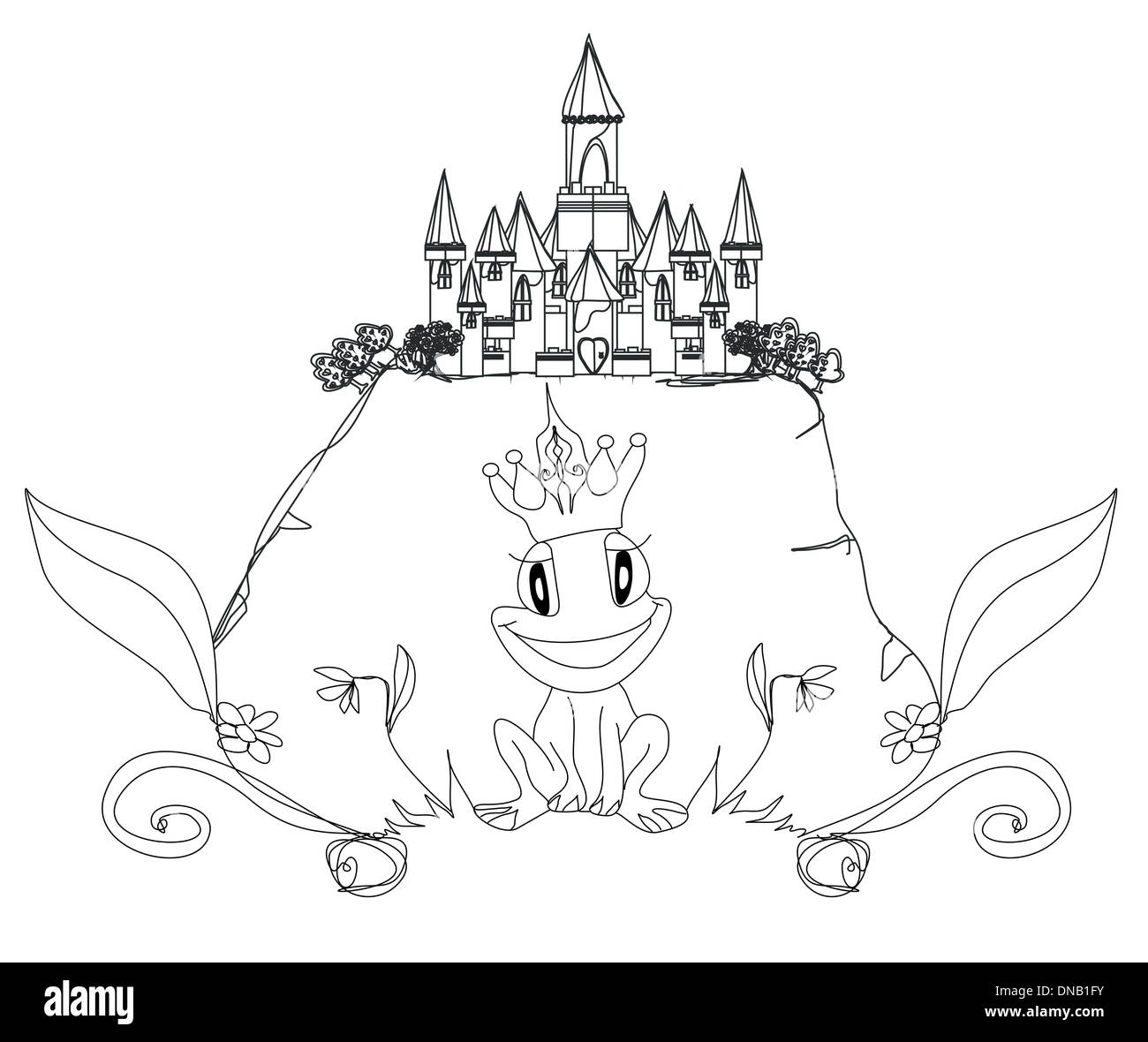 Bullfrog clipart Black and White Stock Photos & Images - Alamy