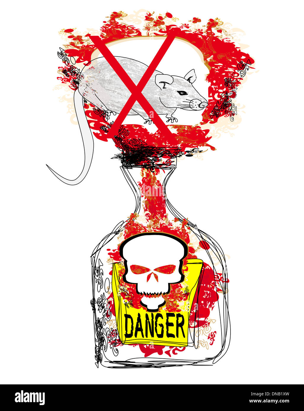 bottle of rat poison Stock Photo - Alamy