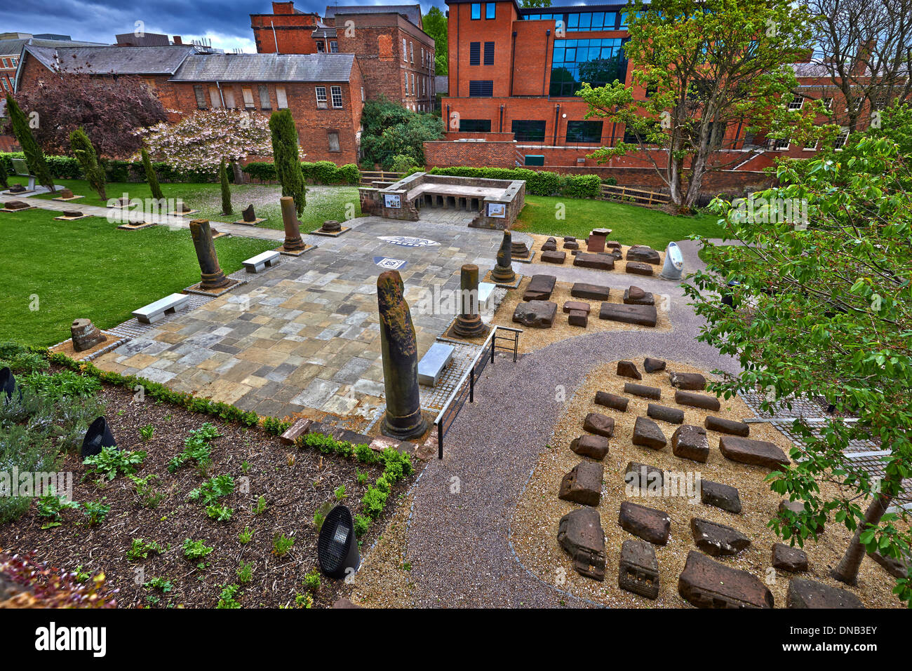 Roman walls chester hi-res stock photography and images - Alamy