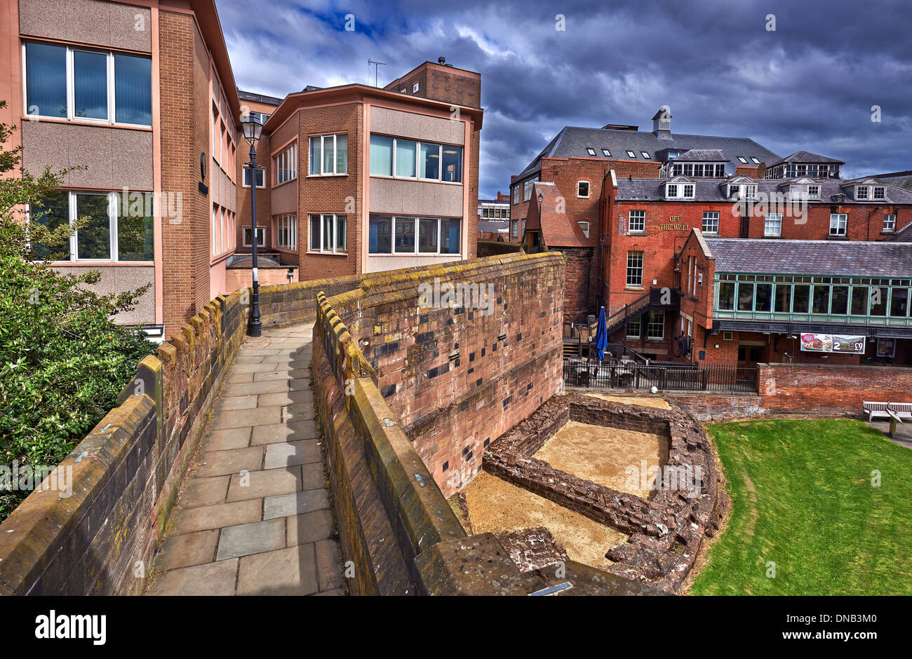 Chester North West England The Roman Walls Stock Photo - Alamy