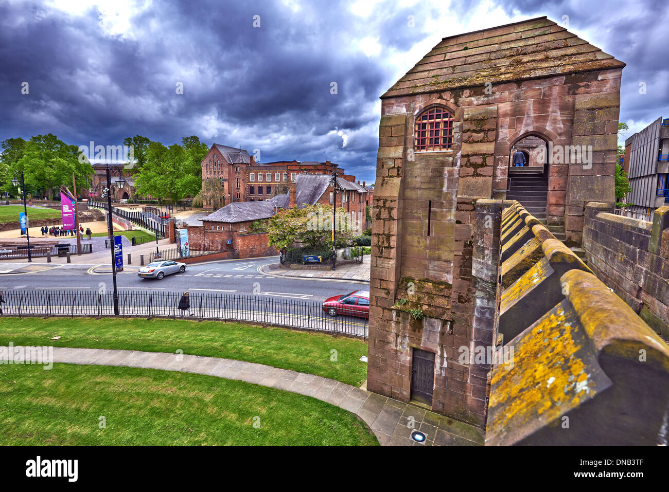 Chester North West England The Roman Walls Stock Photo - Alamy