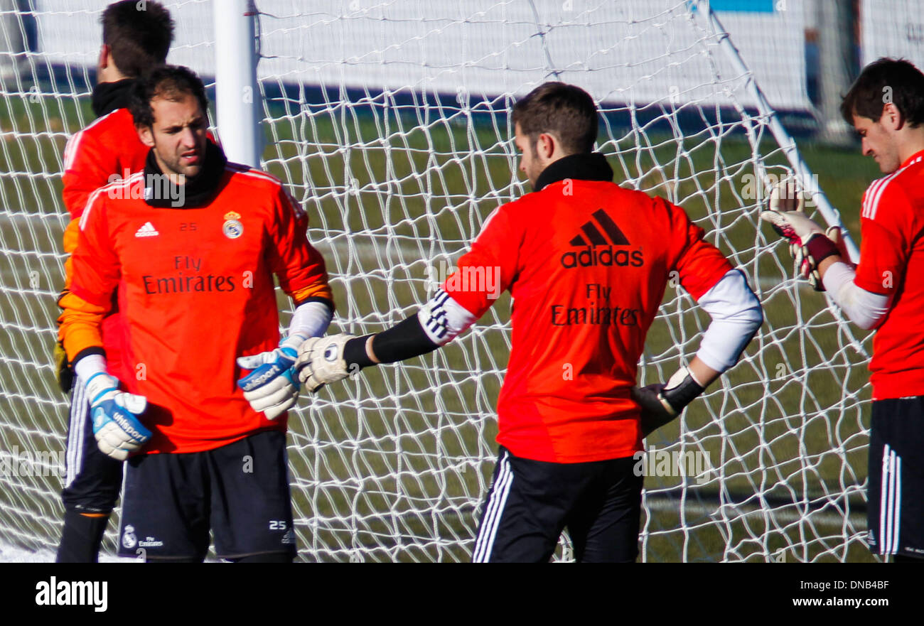 Madrid, Madrid, Spain. 21st Dec, 2013. (from left to right) Goalkeepers ...