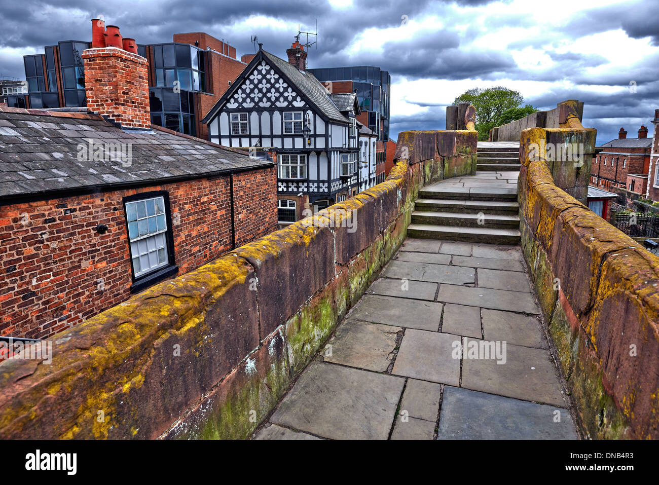 Chester North West England The Roman Walls Stock Photo - Alamy