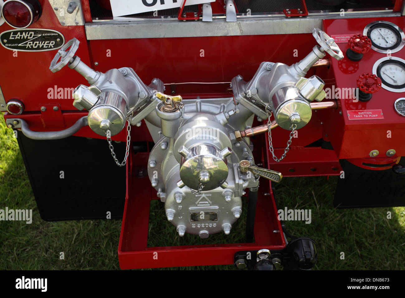 Land Rover airfield fire engine Stock Photo - Alamy