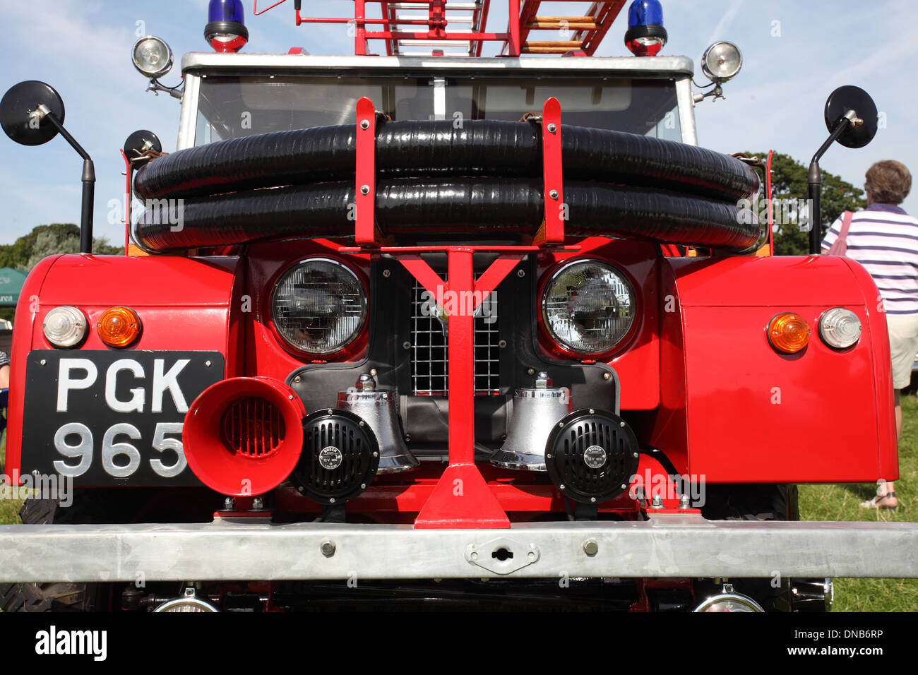 Land Rover airfield fire engine Stock Photo - Alamy