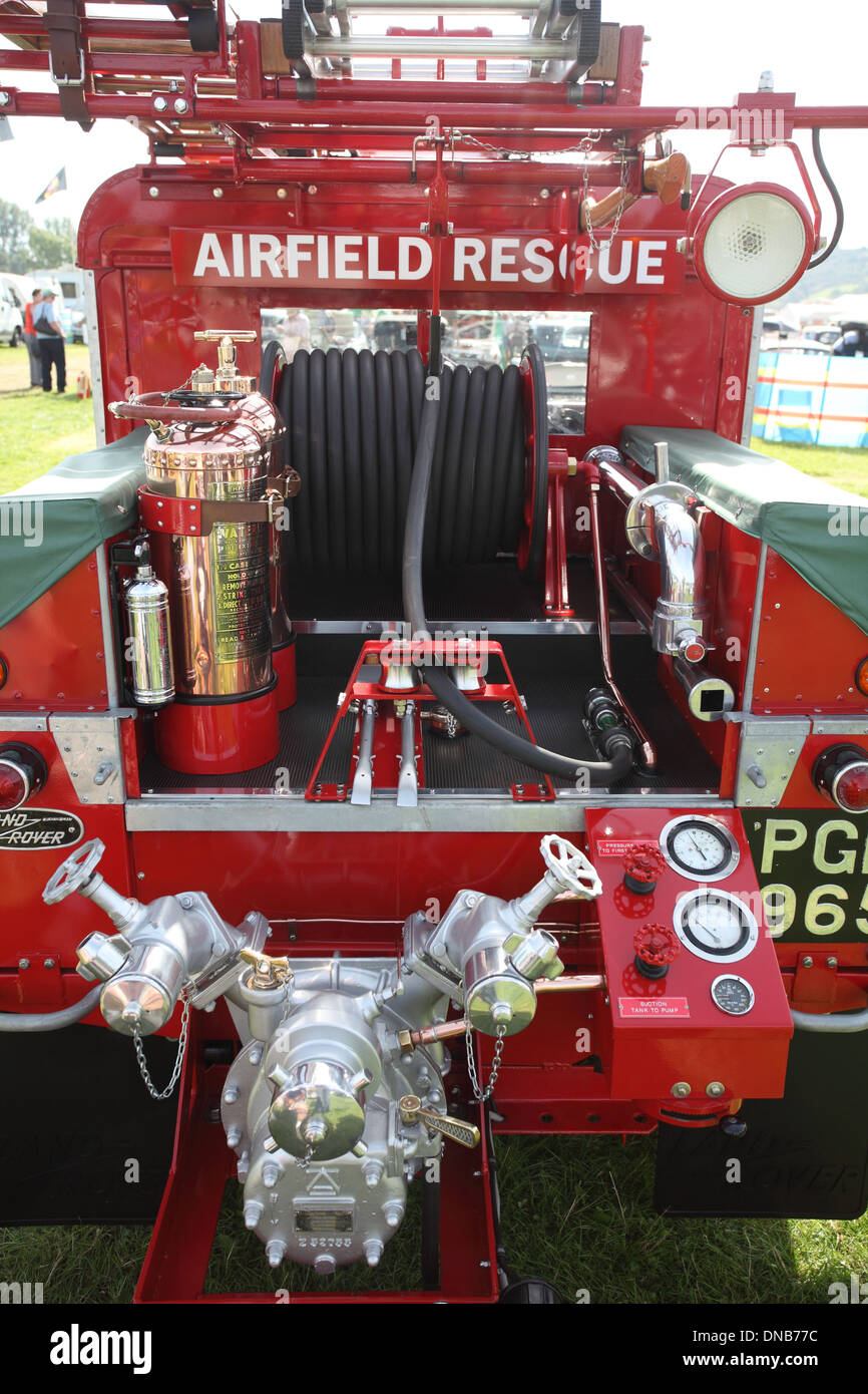 Land Rover airfield fire engine Stock Photo - Alamy