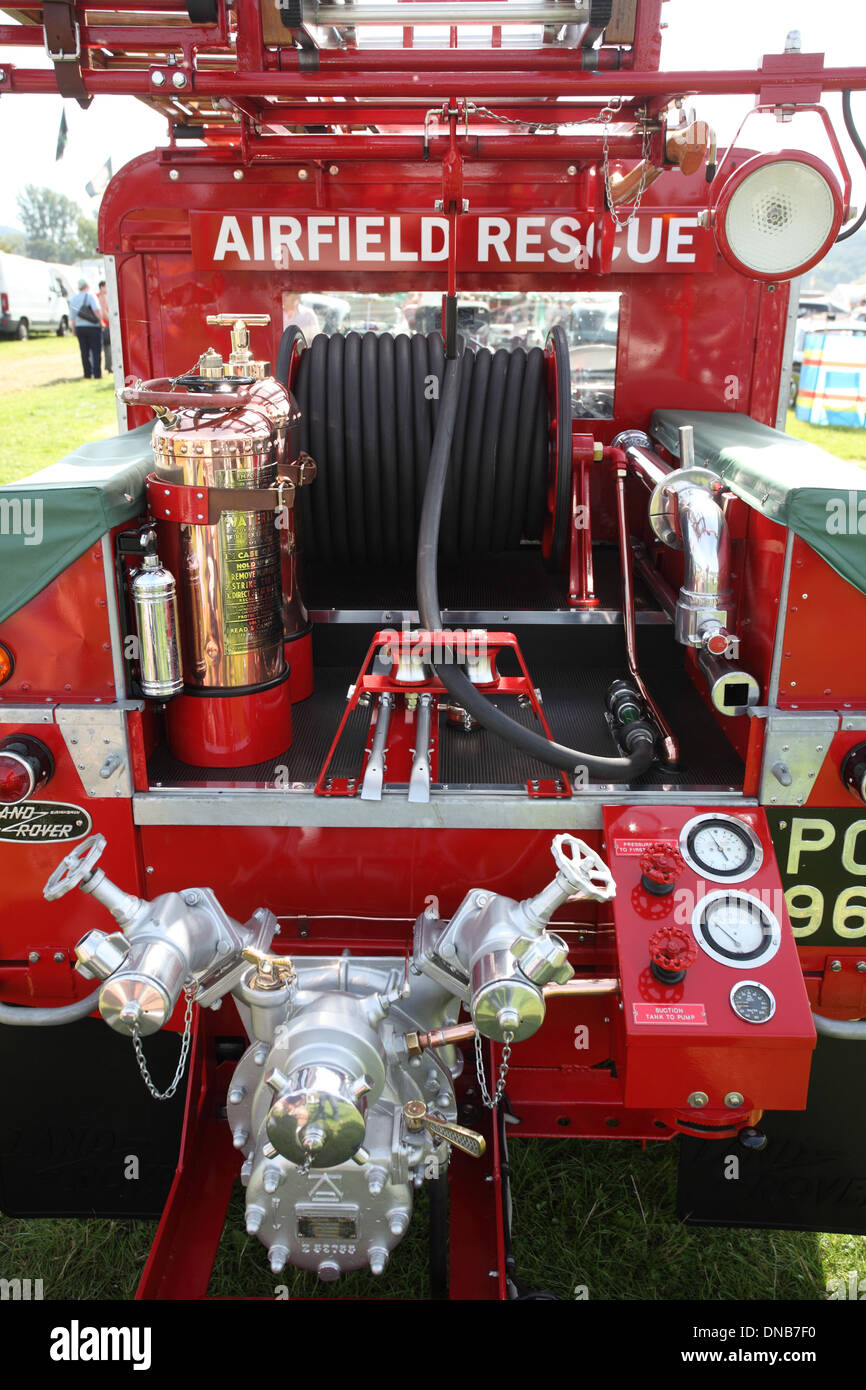 Land Rover airfield fire engine Stock Photo - Alamy