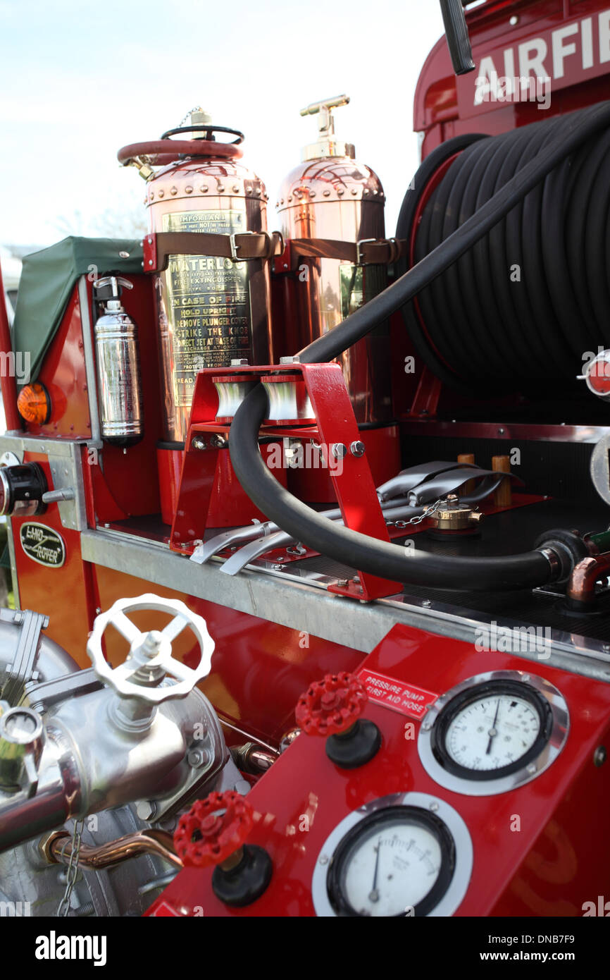 Land Rover airfield fire engine Stock Photo - Alamy