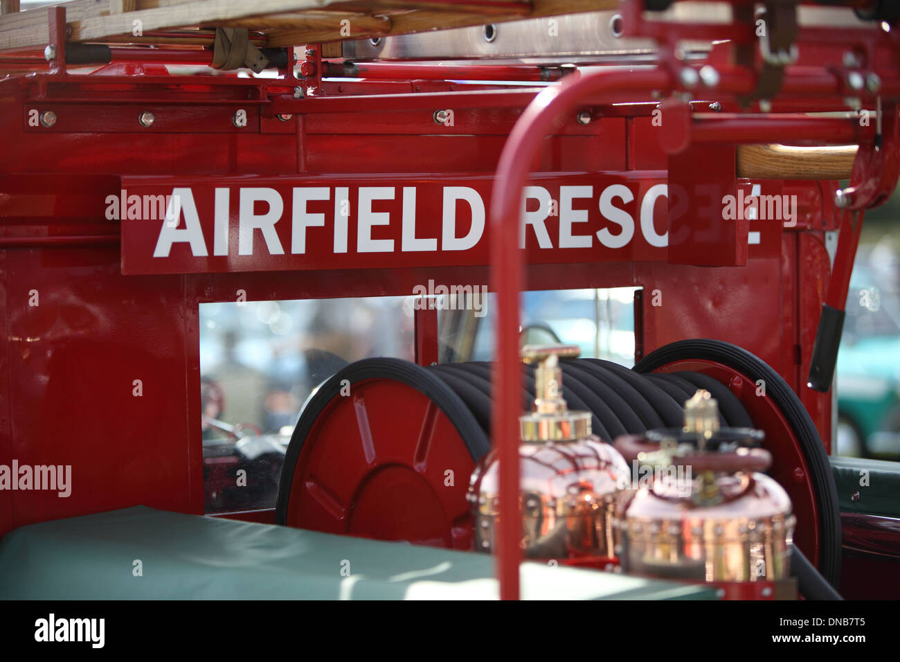 Land Rover airfield fire engine Stock Photo - Alamy