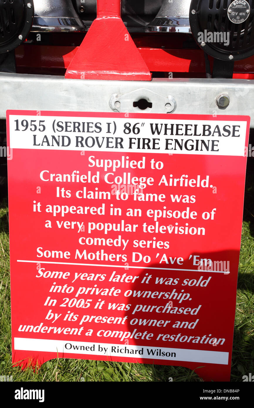 Land Rover airfield fire engine Stock Photo - Alamy