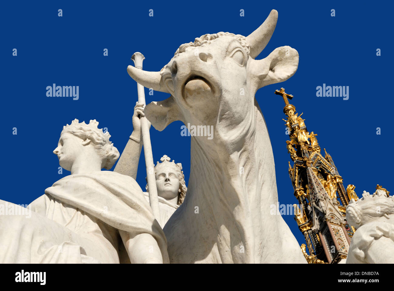 London, England, UK. Albert Memorial (1872) in Kensington Gardens ...