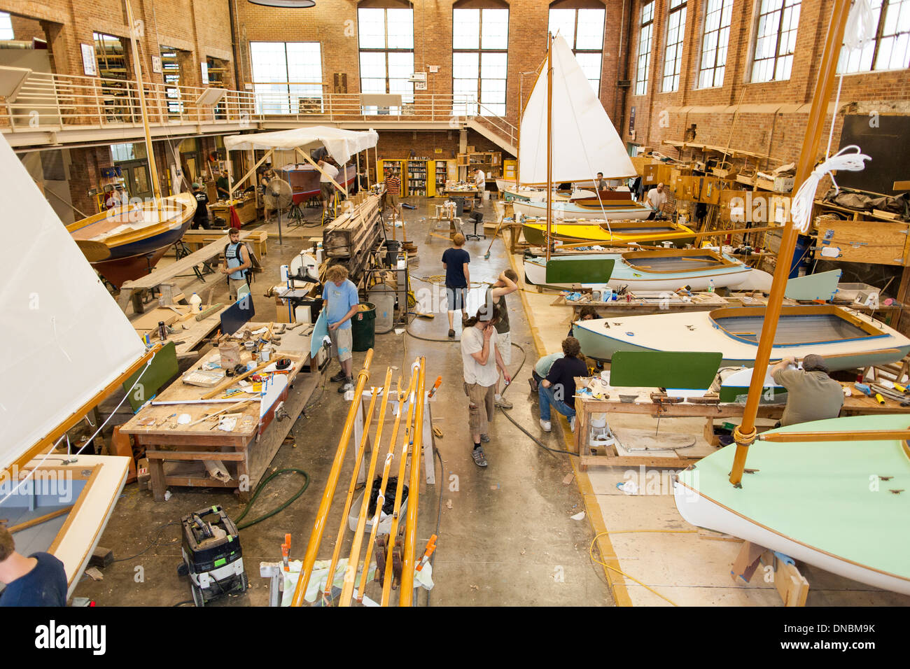 Semi complete boats in main workshop, waiting to be launched at the ...