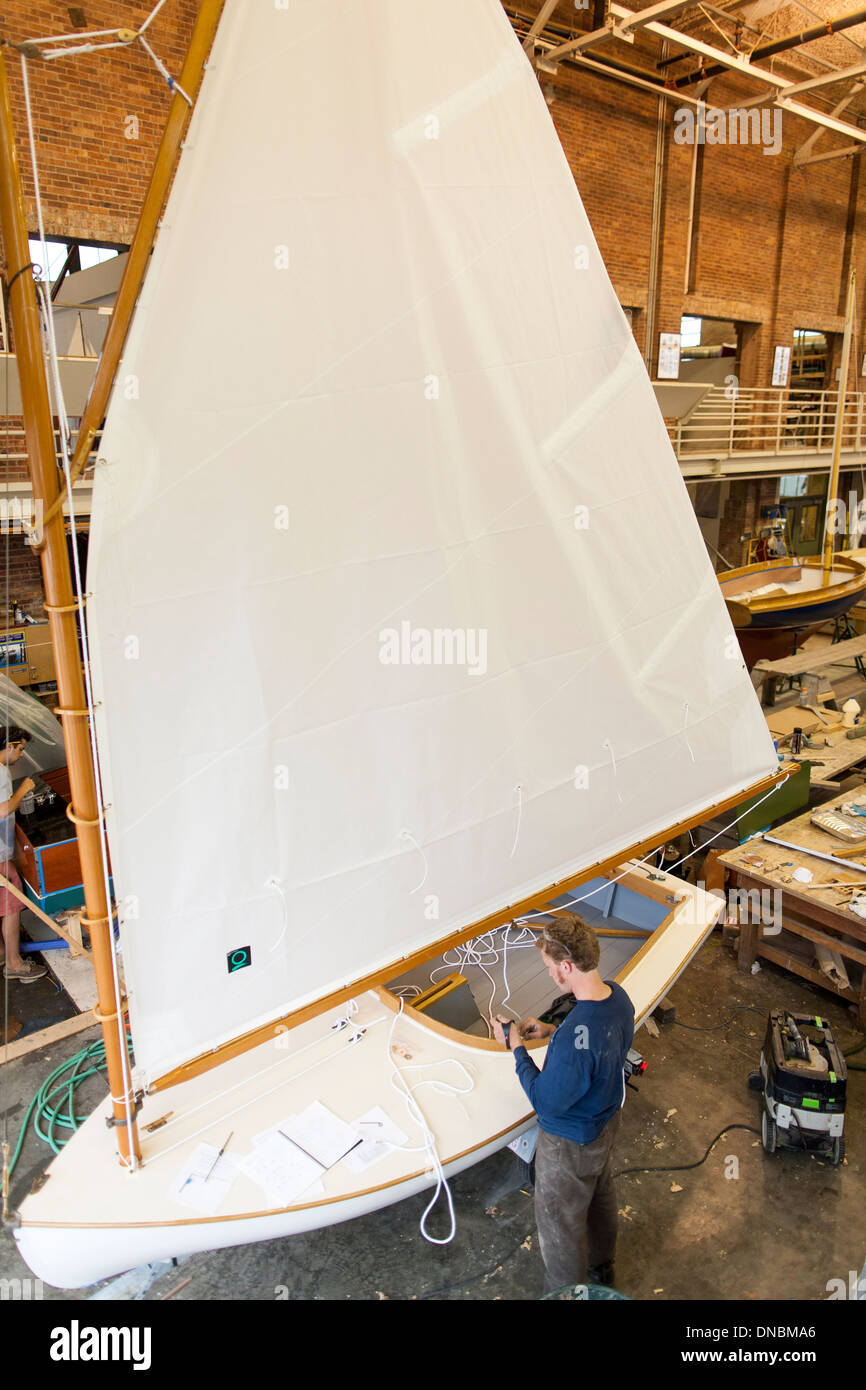 Semi complete boats in main workshop, waiting to be launched at the ...