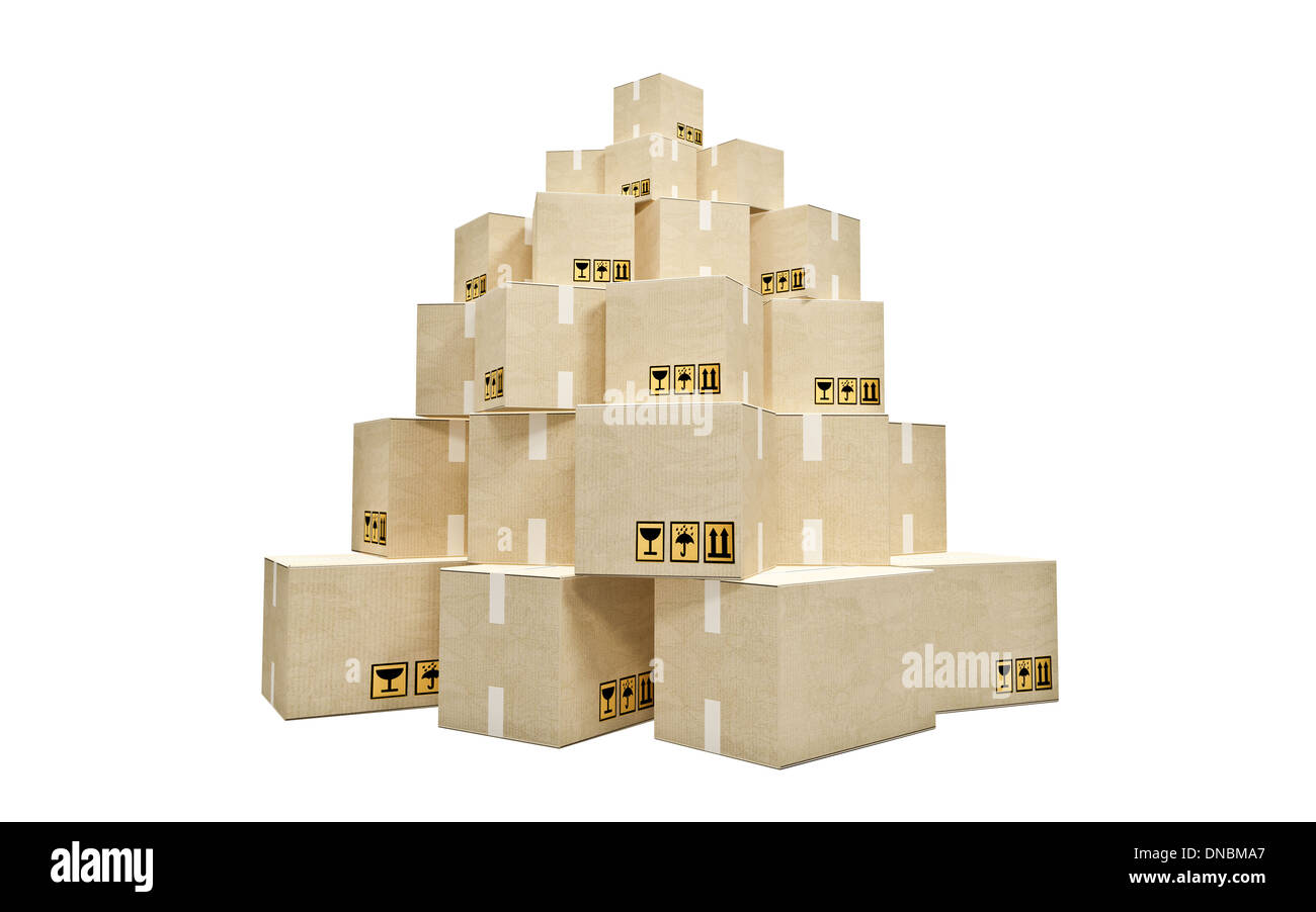 Cardboard pyramid hi-res stock photography and images - Alamy