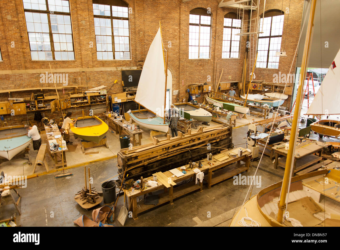 The main workshop where students build boats from scratch at the ...