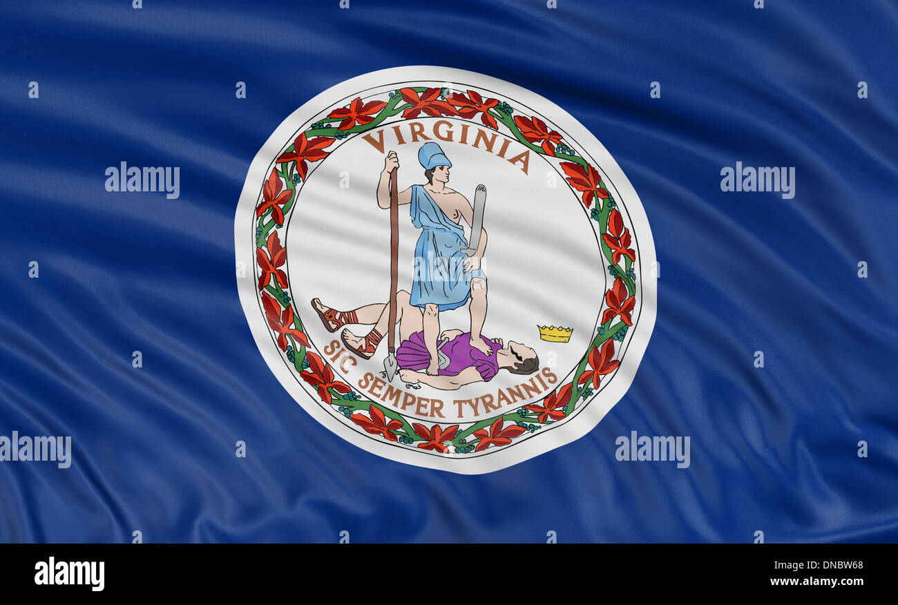 3D Virginia Flag Stock Photo - Alamy