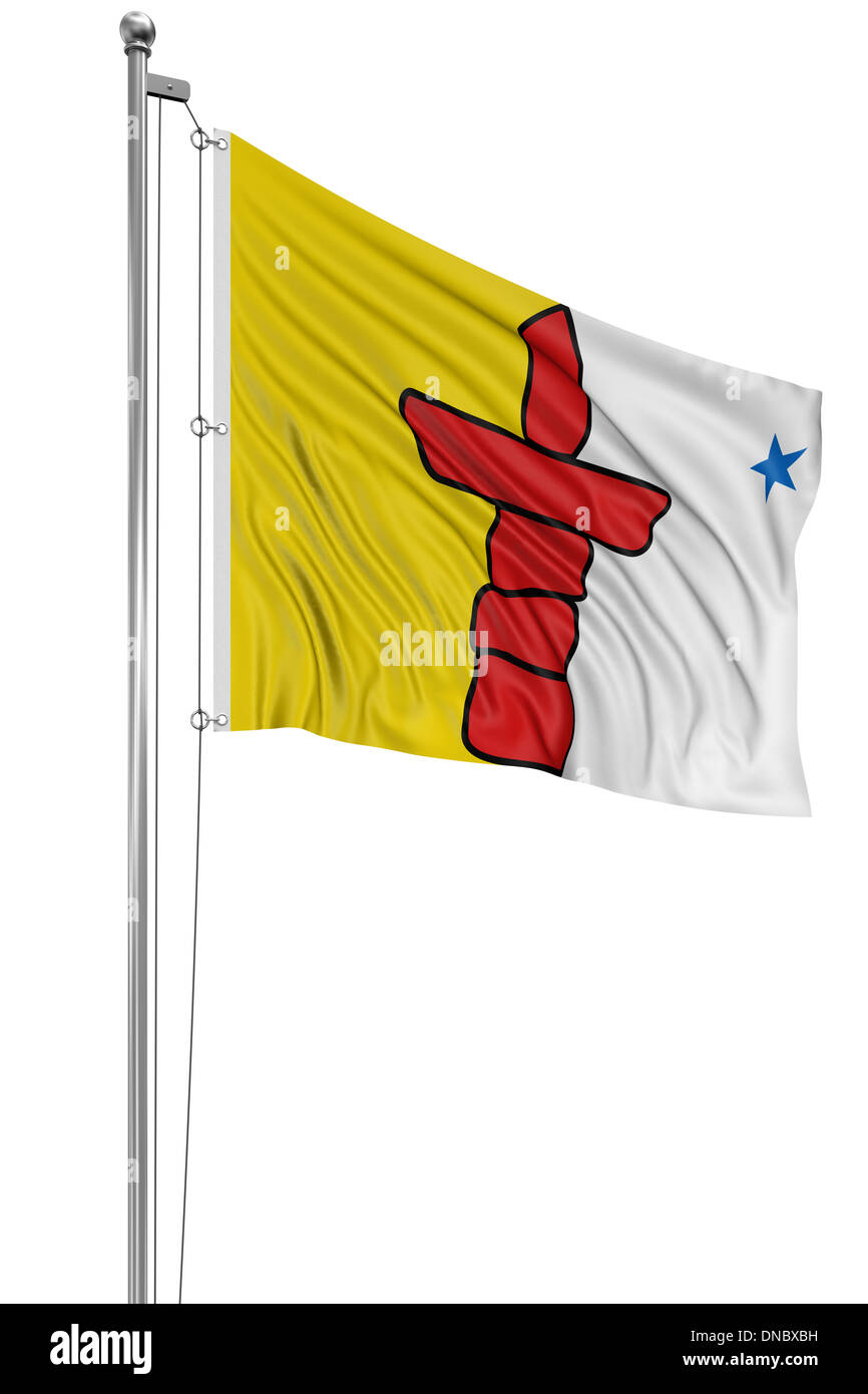3D Nunavut Flag Stock Photo - Alamy