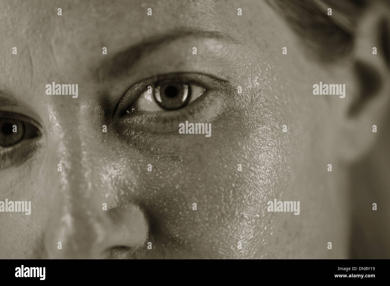 Perspire face hi-res stock photography and images - Alamy