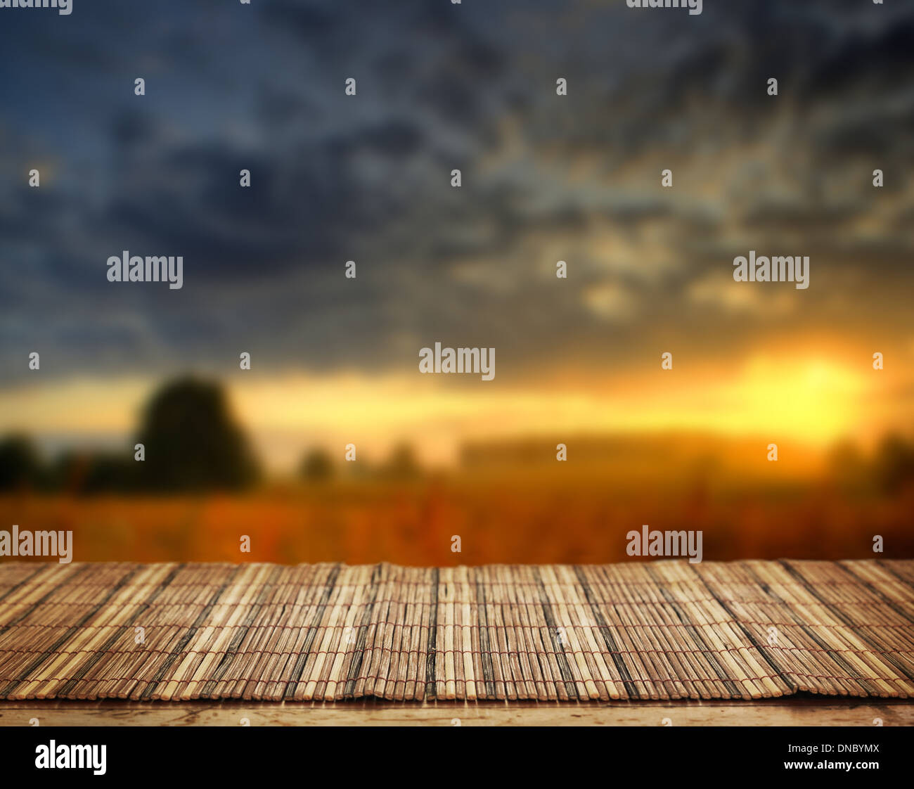 Empty table for Your photomontage or product display Stock Photo - Alamy