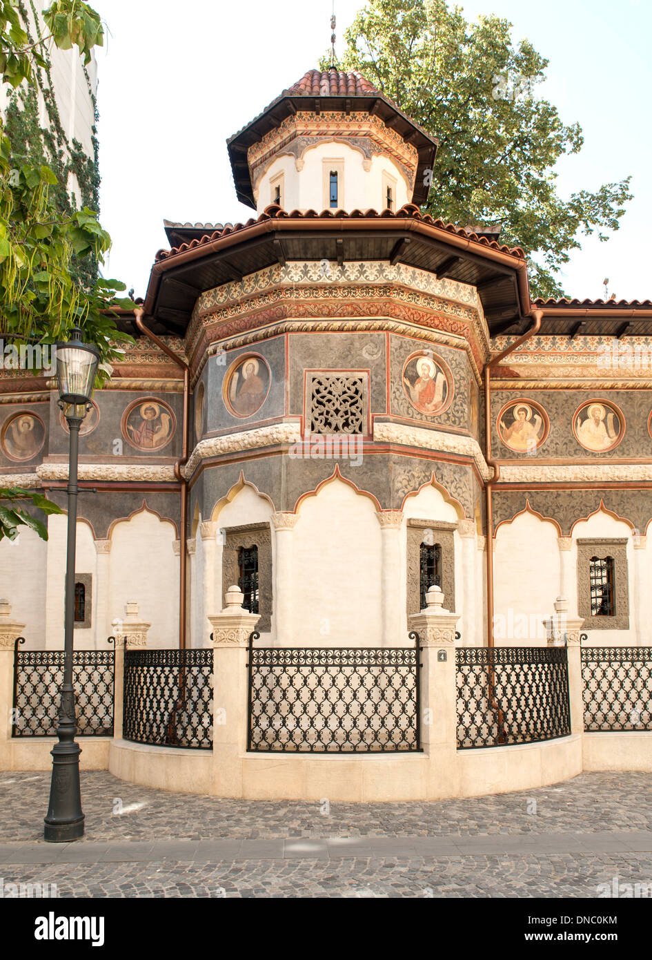 Stavropoleos Monastery (aka Stavropoleos Church) in Bucharest, the ...