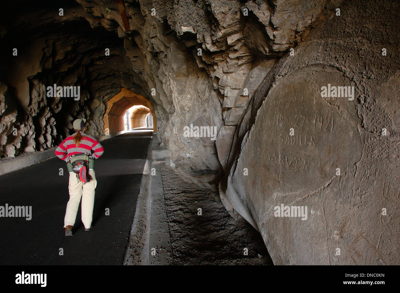 Mosier Tunnels inscription, Historic Columbia River Highway State Trail ...