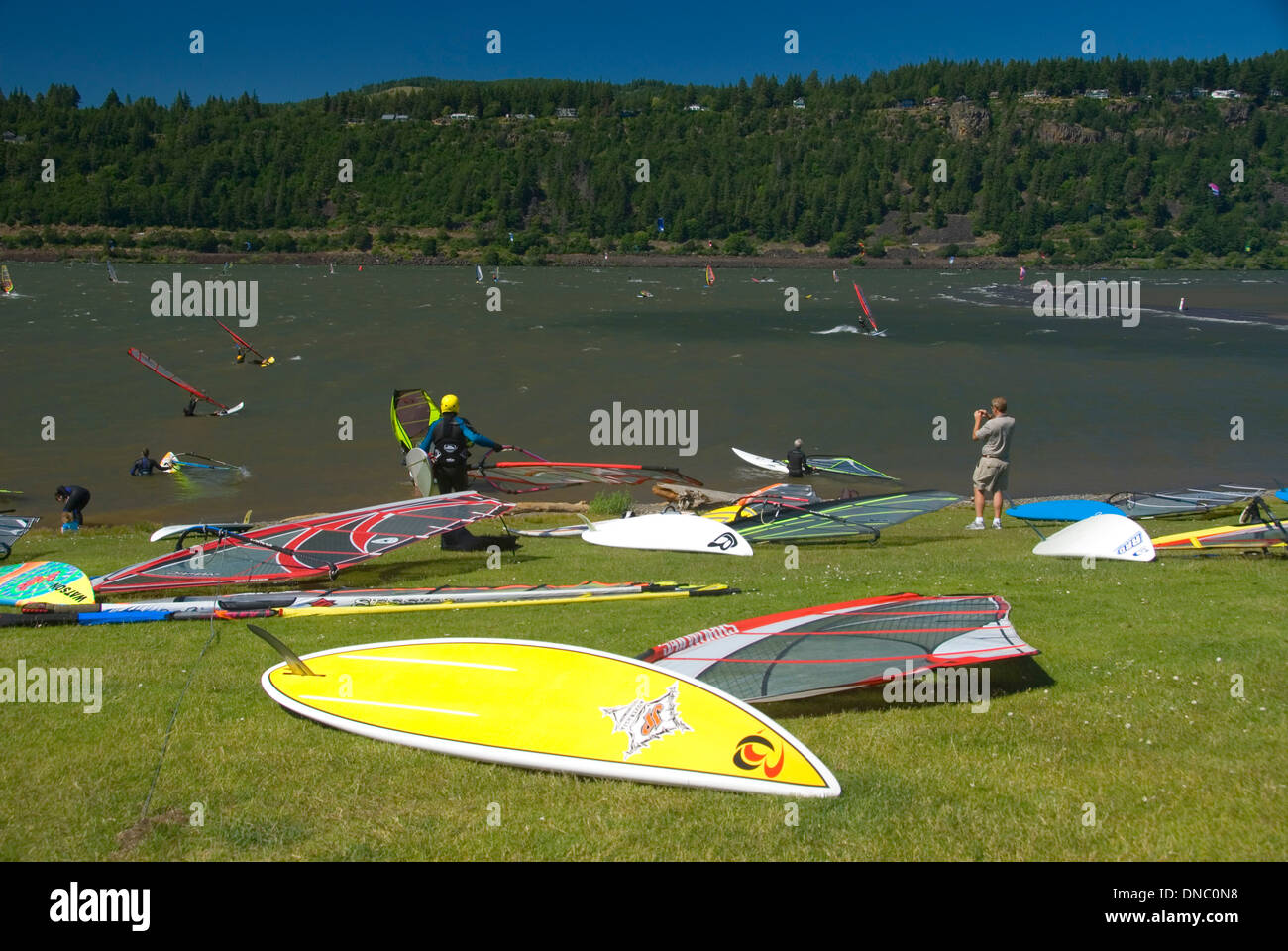 Windsurfing, Hood River, Columbia River Gorge National Scenic Area ...