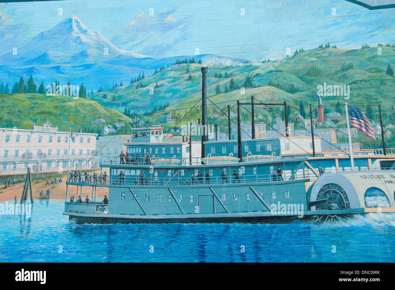 Umatilla House mural, The Dalles, Columbia River Gorge National Scenic ...