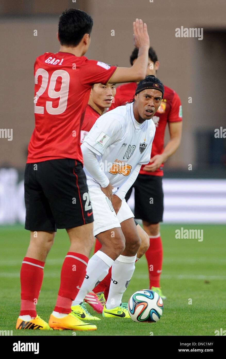 Marrakesh, Morocco. 21st Dec, 2013. Ronaldinho (R) of Brazil's Atletico ...