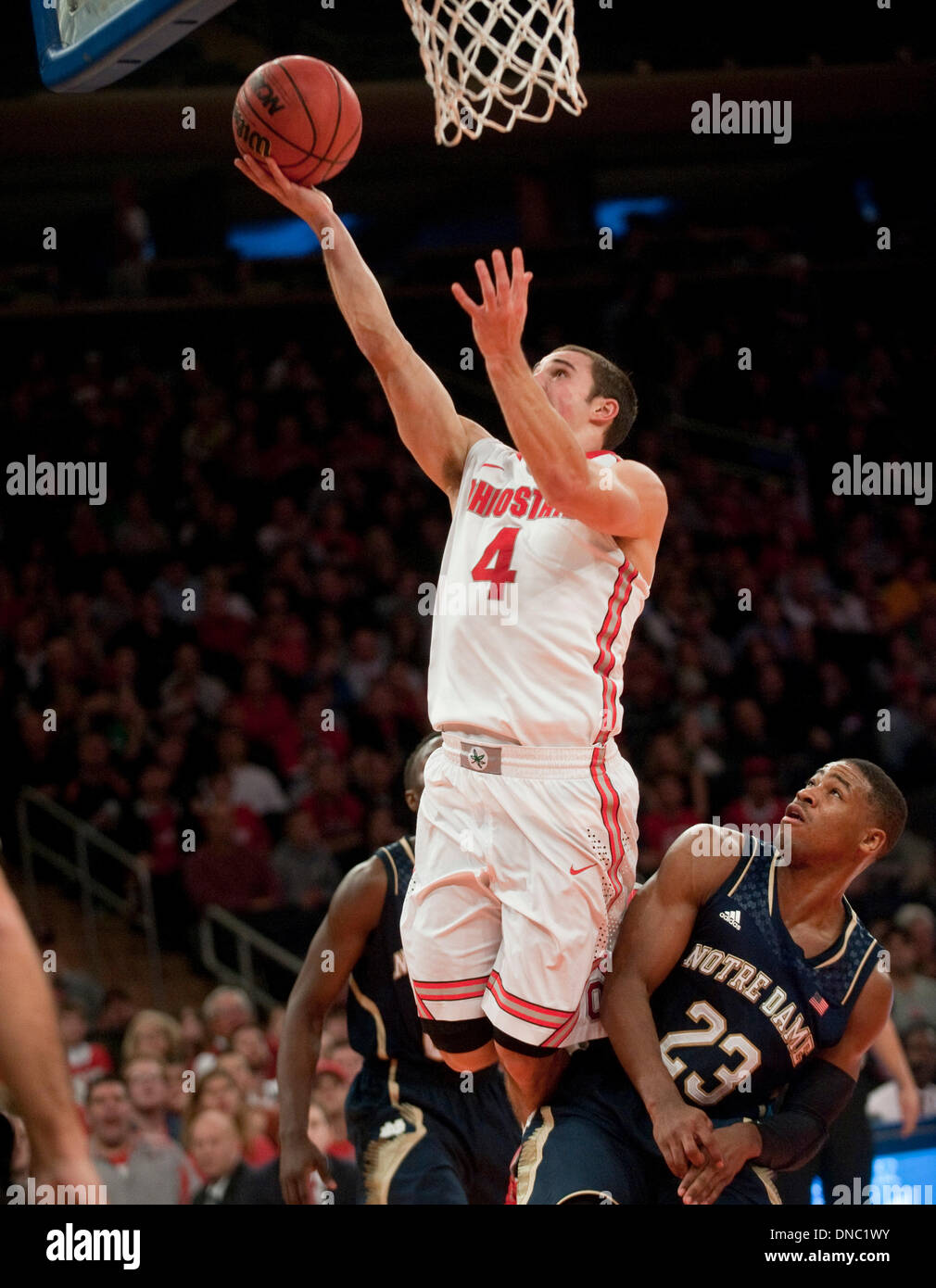 New York, New York, USA. 21st Dec, 2013. Ohio State's guard Aaron Craft ...
