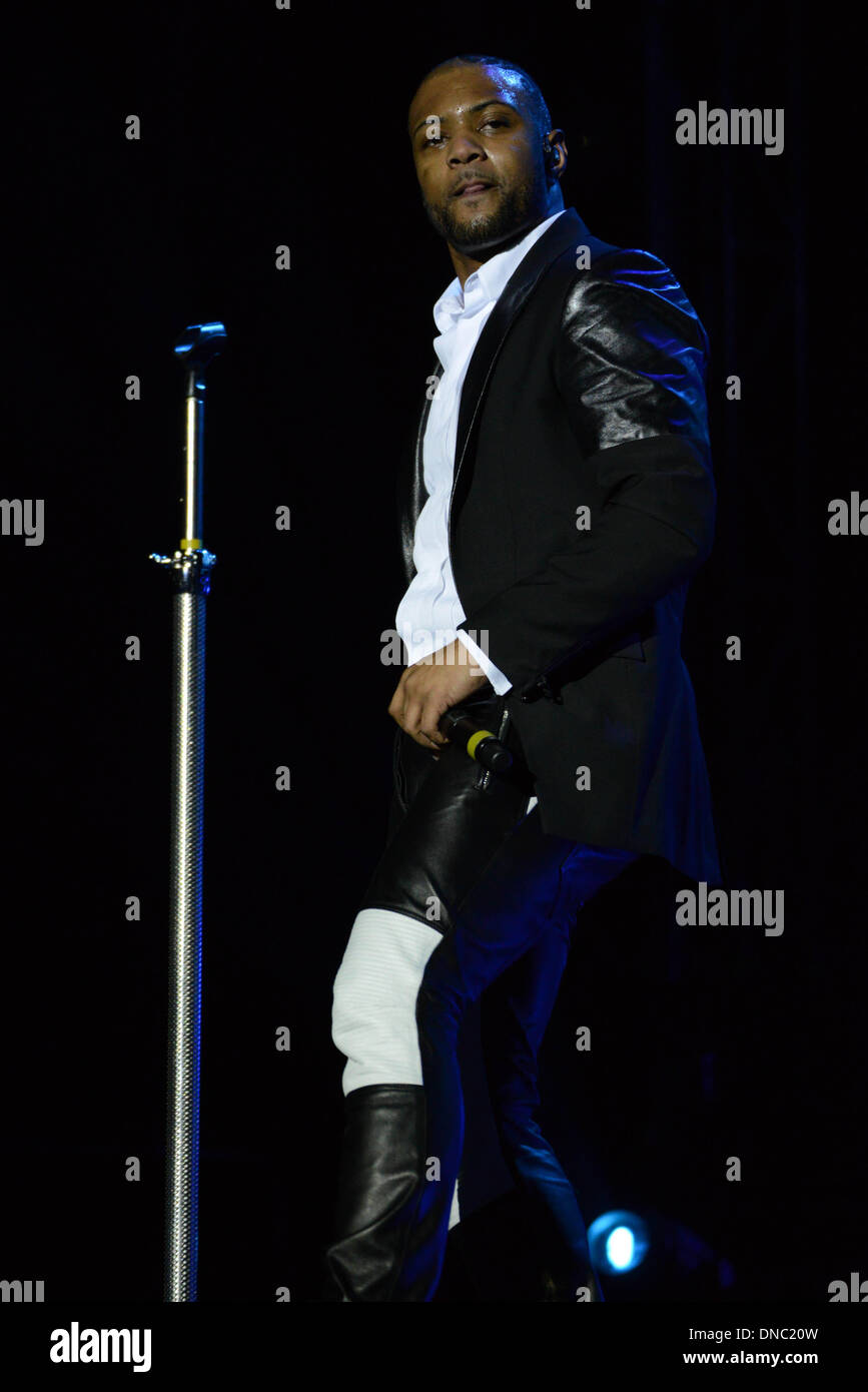 London, UK. 21st Dec, 2013. JB Gill of JLS concert, Goodbye the ...