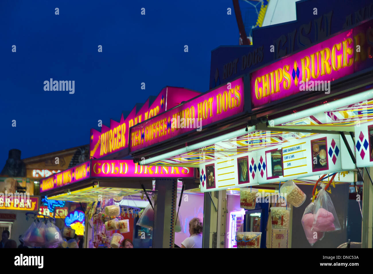Newcastle Hoppings funfair Stock Photo - Alamy