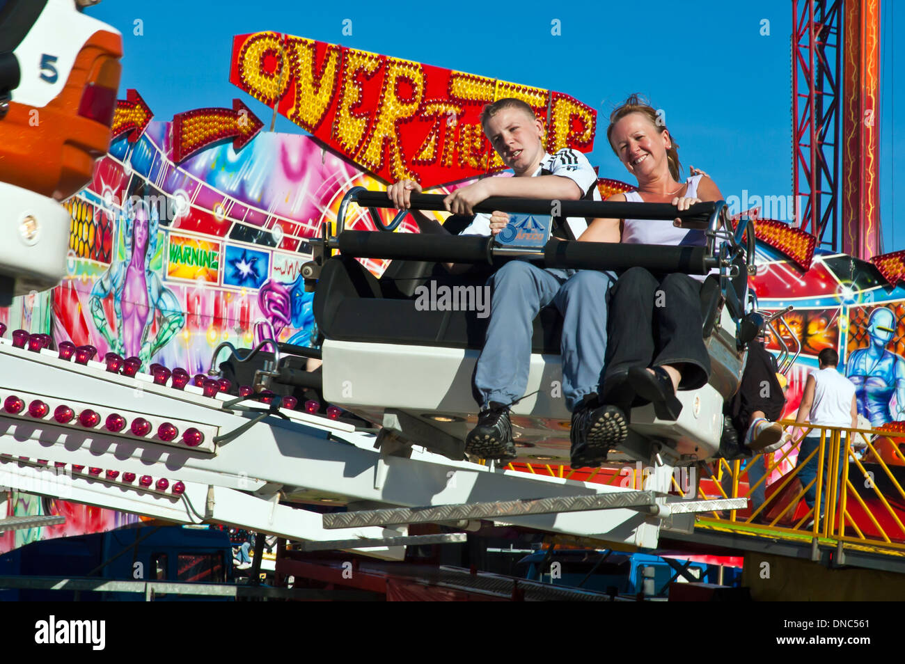 Newcastle Hoppings funfair Stock Photo - Alamy