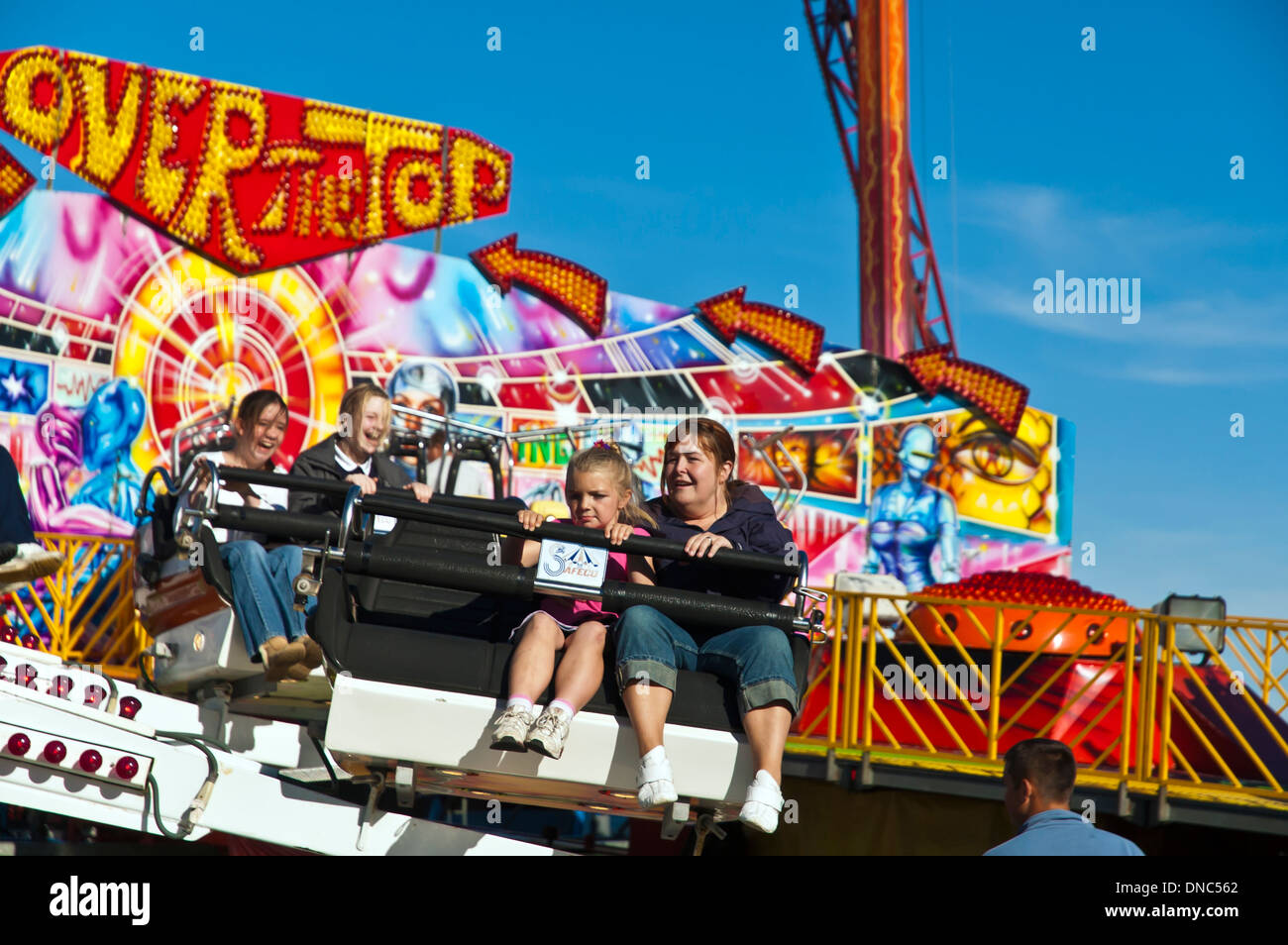 Newcastle Hoppings funfair Stock Photo - Alamy