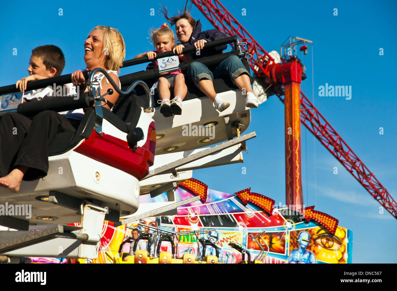 Newcastle Hoppings funfair Stock Photo - Alamy