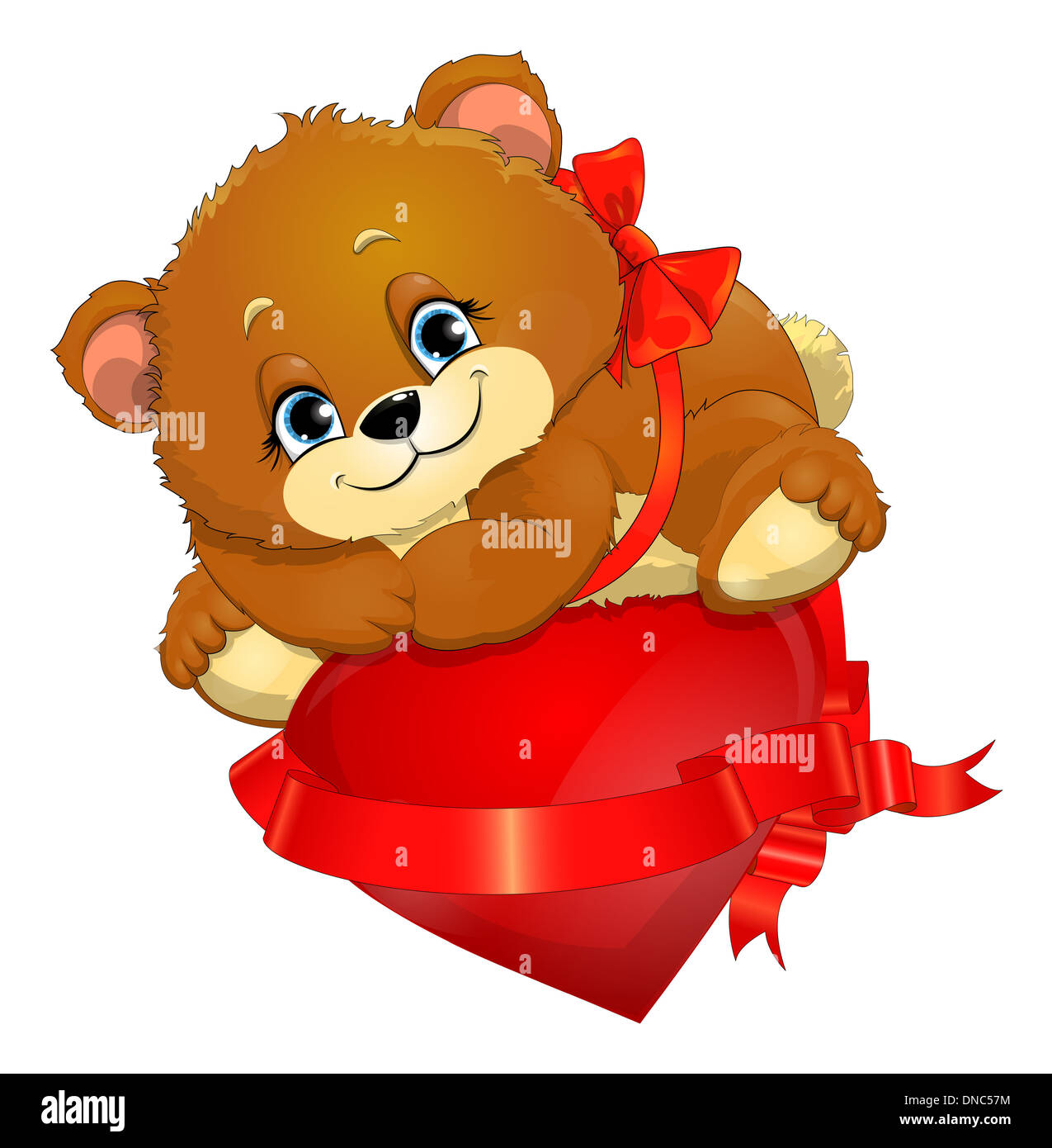 bear on heart Stock Photo - Alamy