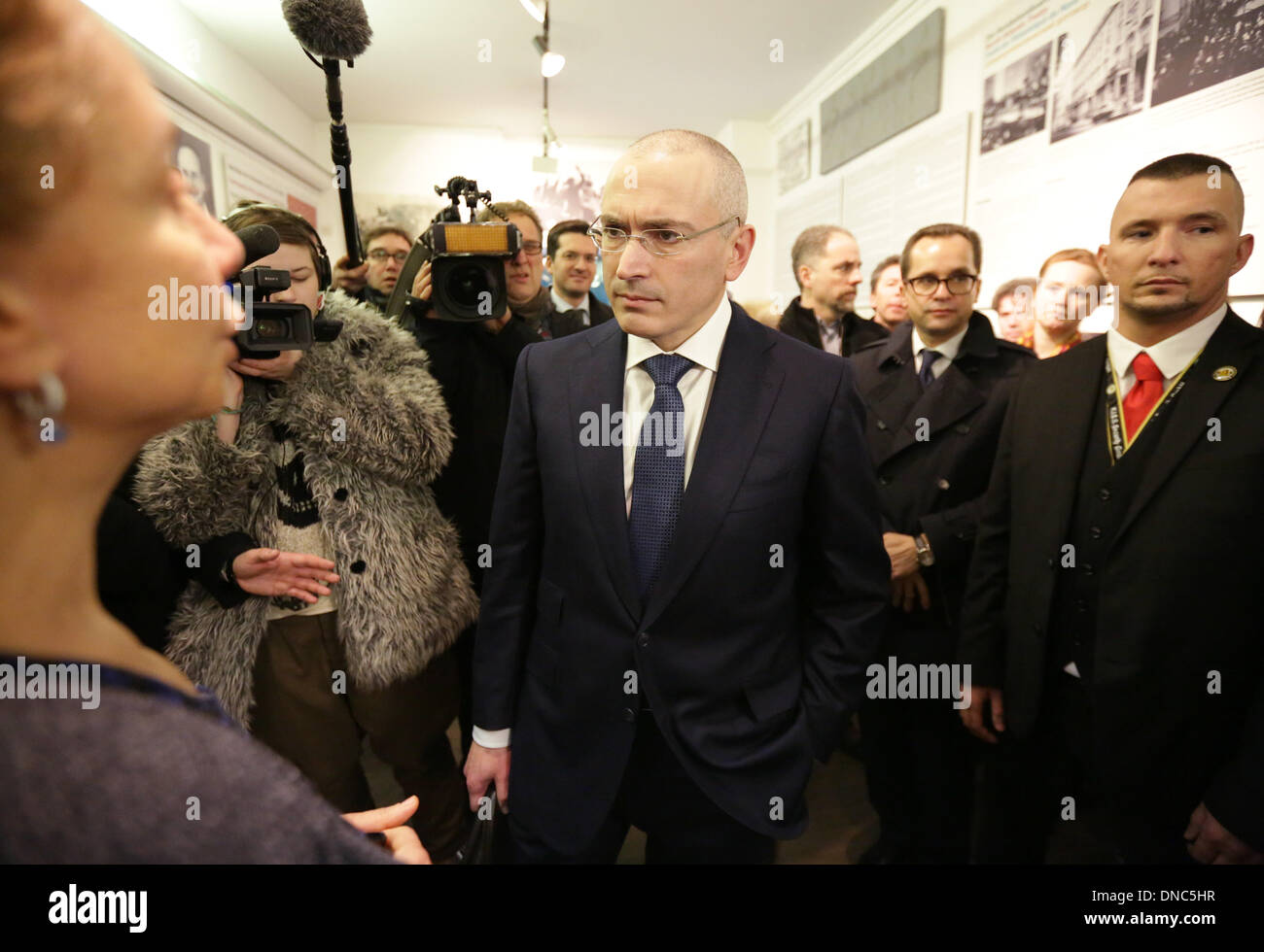 Berlin, Germany. 22nd Dec, 2013. Russian former oil tycoon Mikhail ...
