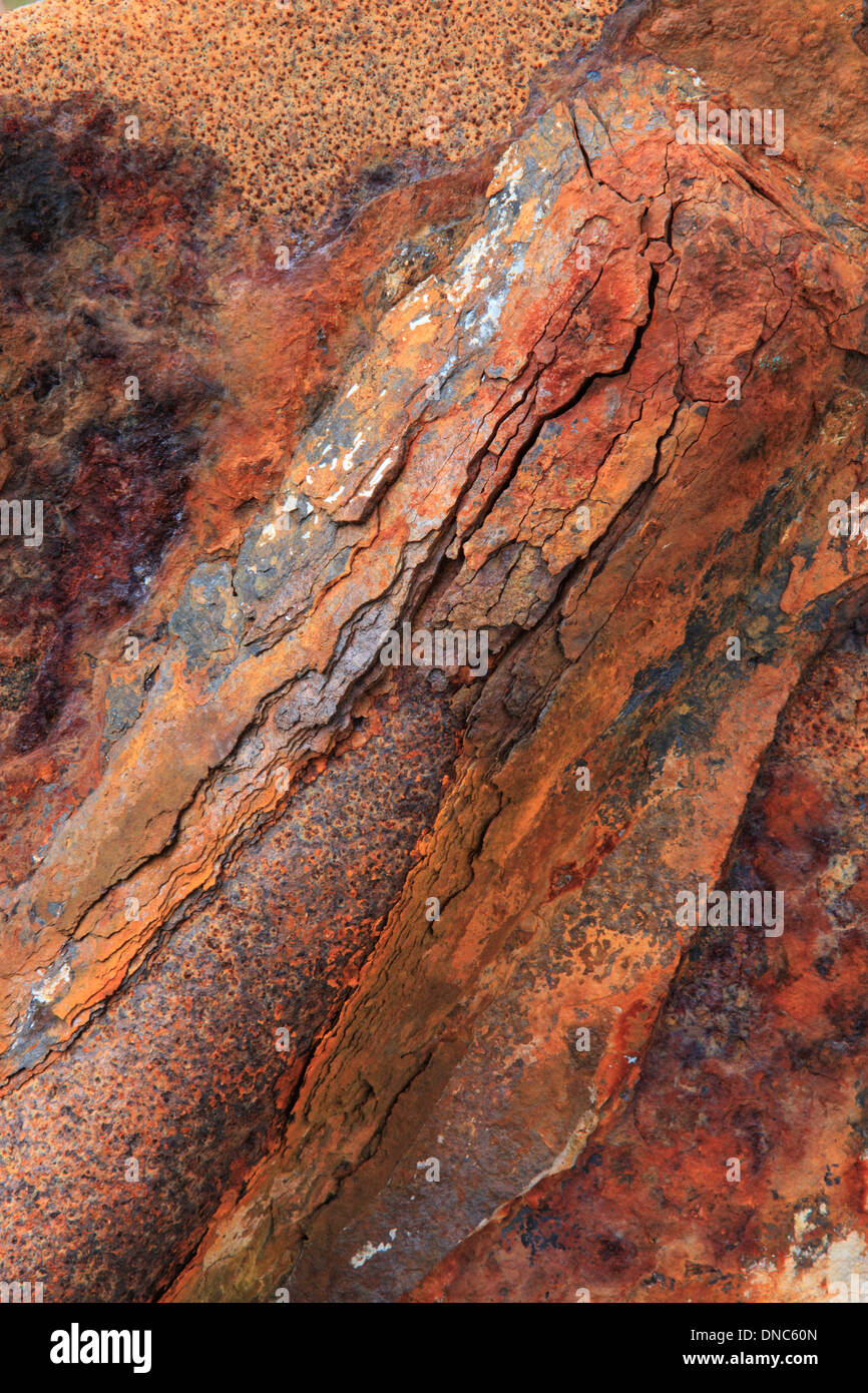 Detail of rust on a old anchor in Portree, Scotland Stock Photo - Alamy